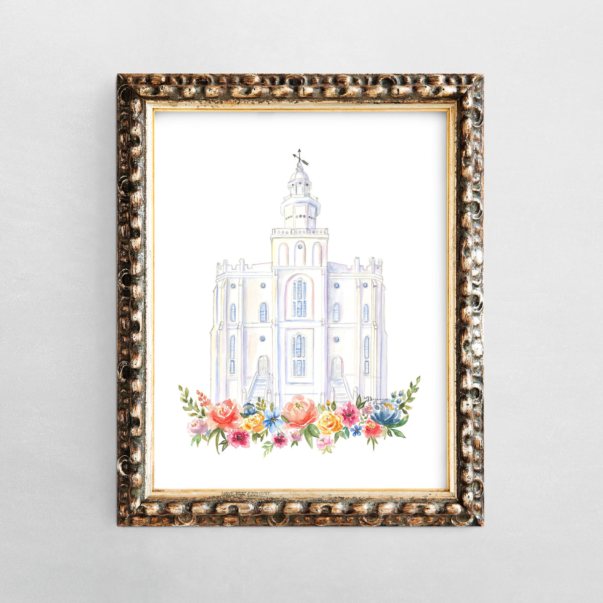 "St. George Temple" Print (Seconds Sale) – Bri Lew Art